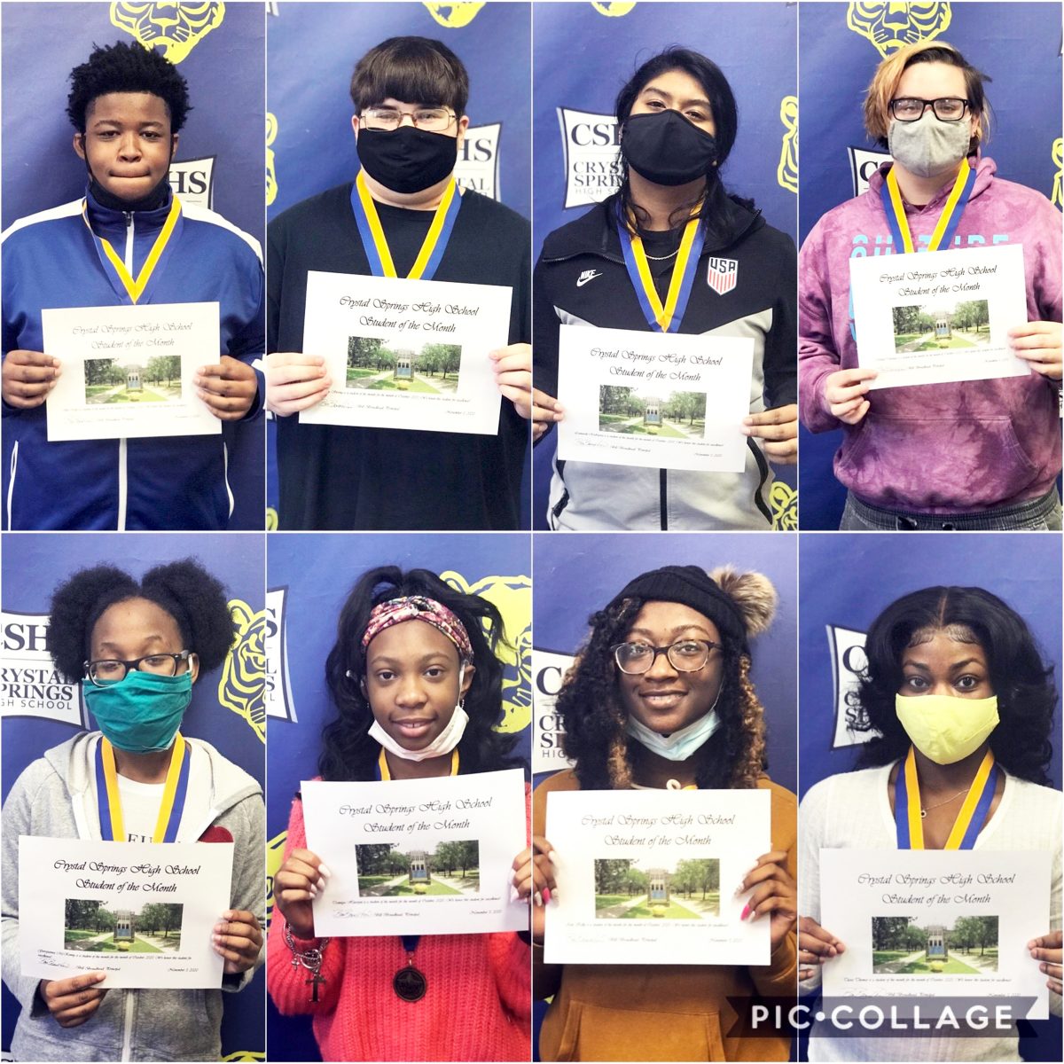 Crystal Springs High School Students of the Month – The Copiah Monitor